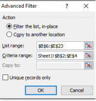 Advanced Filter - Lọc dữ liệu nâng cao nhiều điều kiện